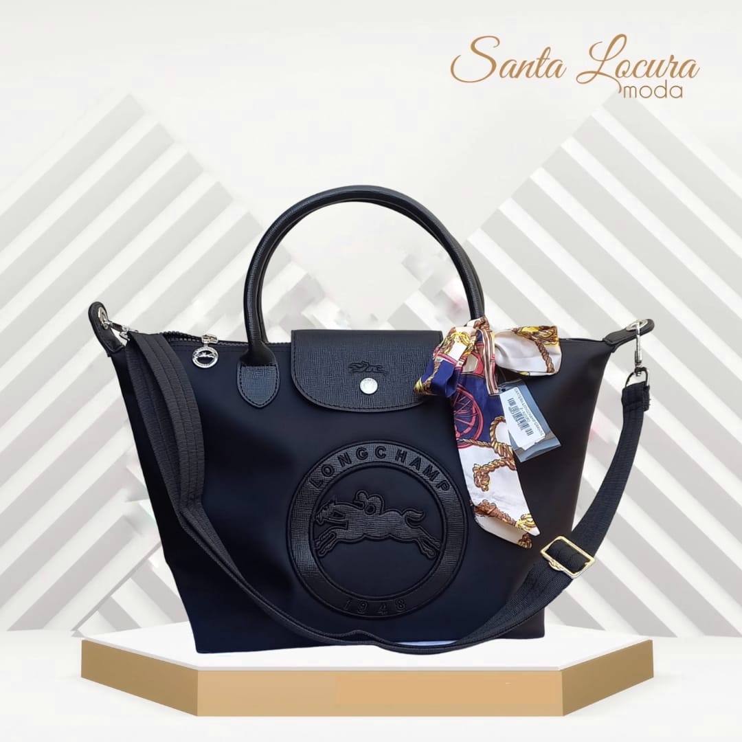 CARTERA LONGCHAMP NEGRA | Santa Locura Moda